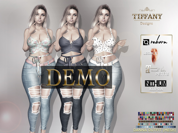 Second Life Marketplace Td Danna Outfit {mesh} Demo